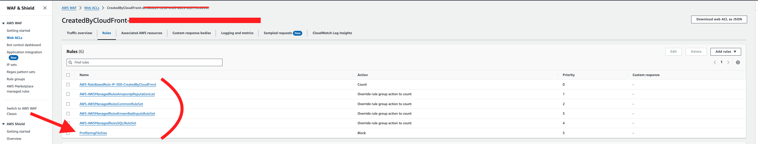[AWS] AWS CloudFront 내 WAF 설정 간단 설명 - Noah Development Note